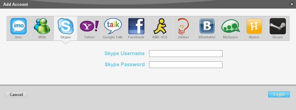 Like Web: imo.im Instant messenger for all the Networks