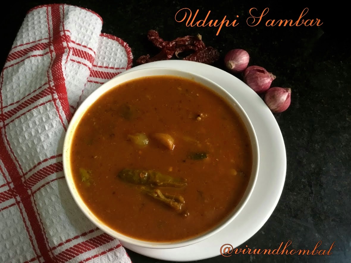Udupi Sambar for Idly and Dosa - Side dish for idli & dosa