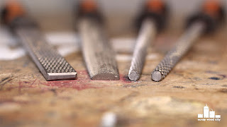 scrap wood city: How to use rasps and files to shape wood