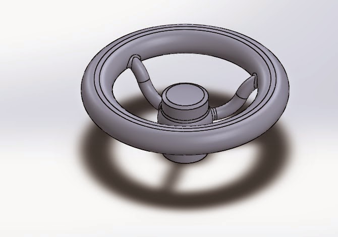 Project Rubén SolidWorks,Catia&Inventor: Steering wheel