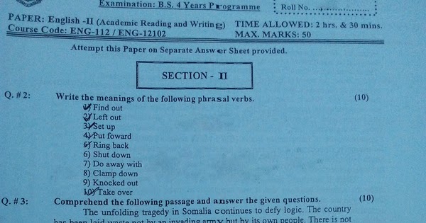 English second semester