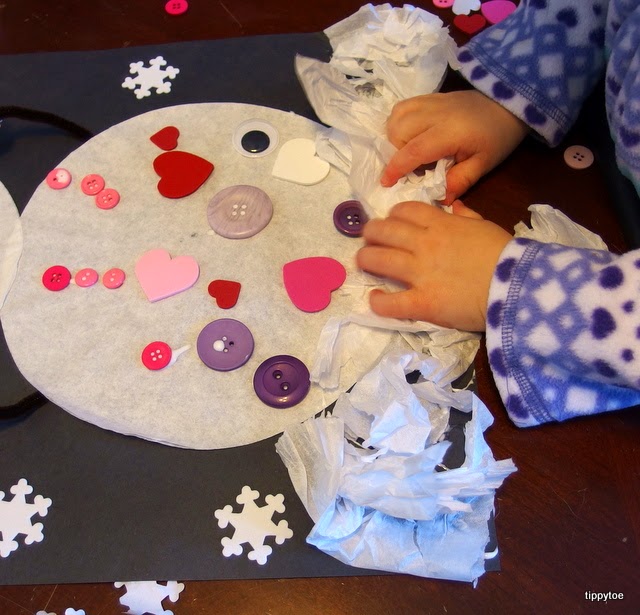 Tippytoe Crafts: Waving Snowman Craft