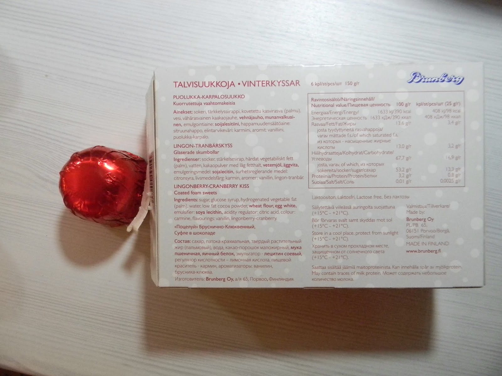 suklaata ja supermakuja - chocolate and super-flavors: 55. Brunberg ...