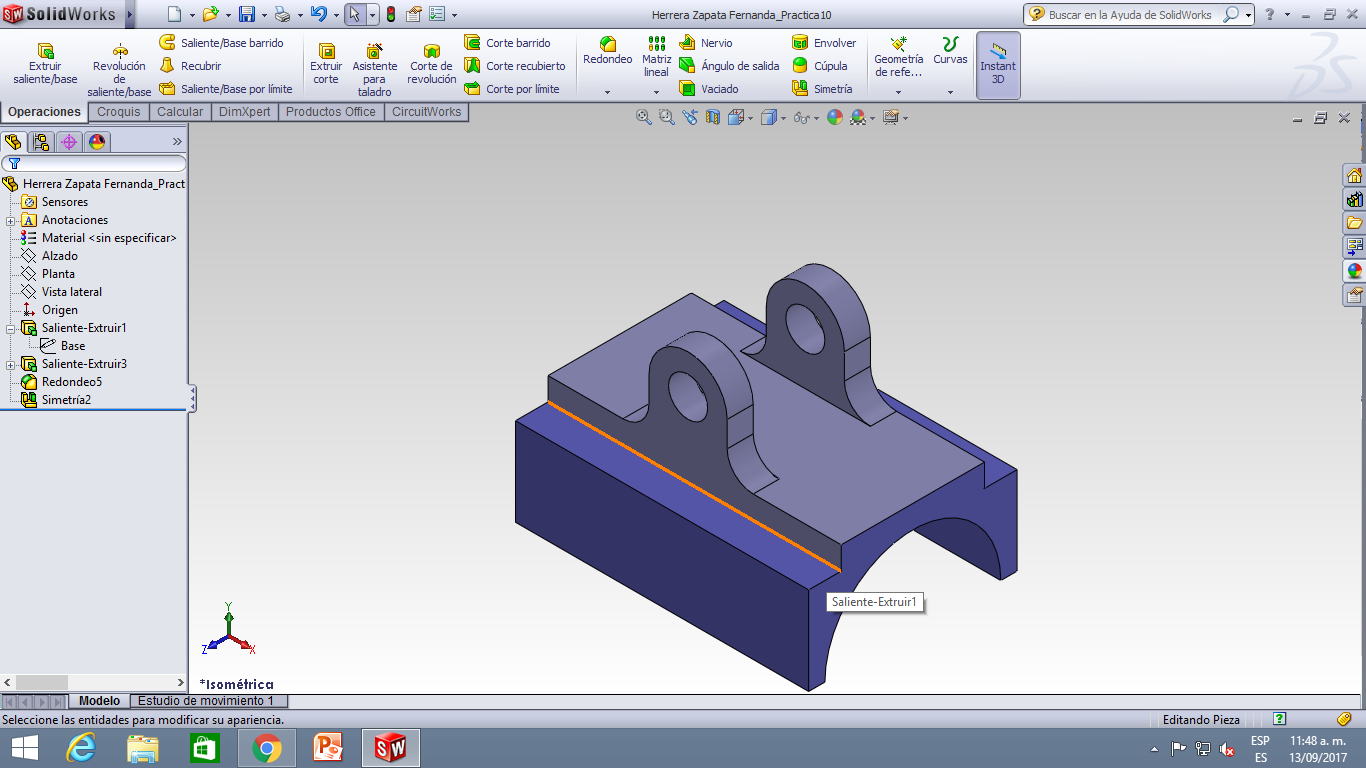Herrera Z Fernanda SolidWorks Clase2017: Pacial 01