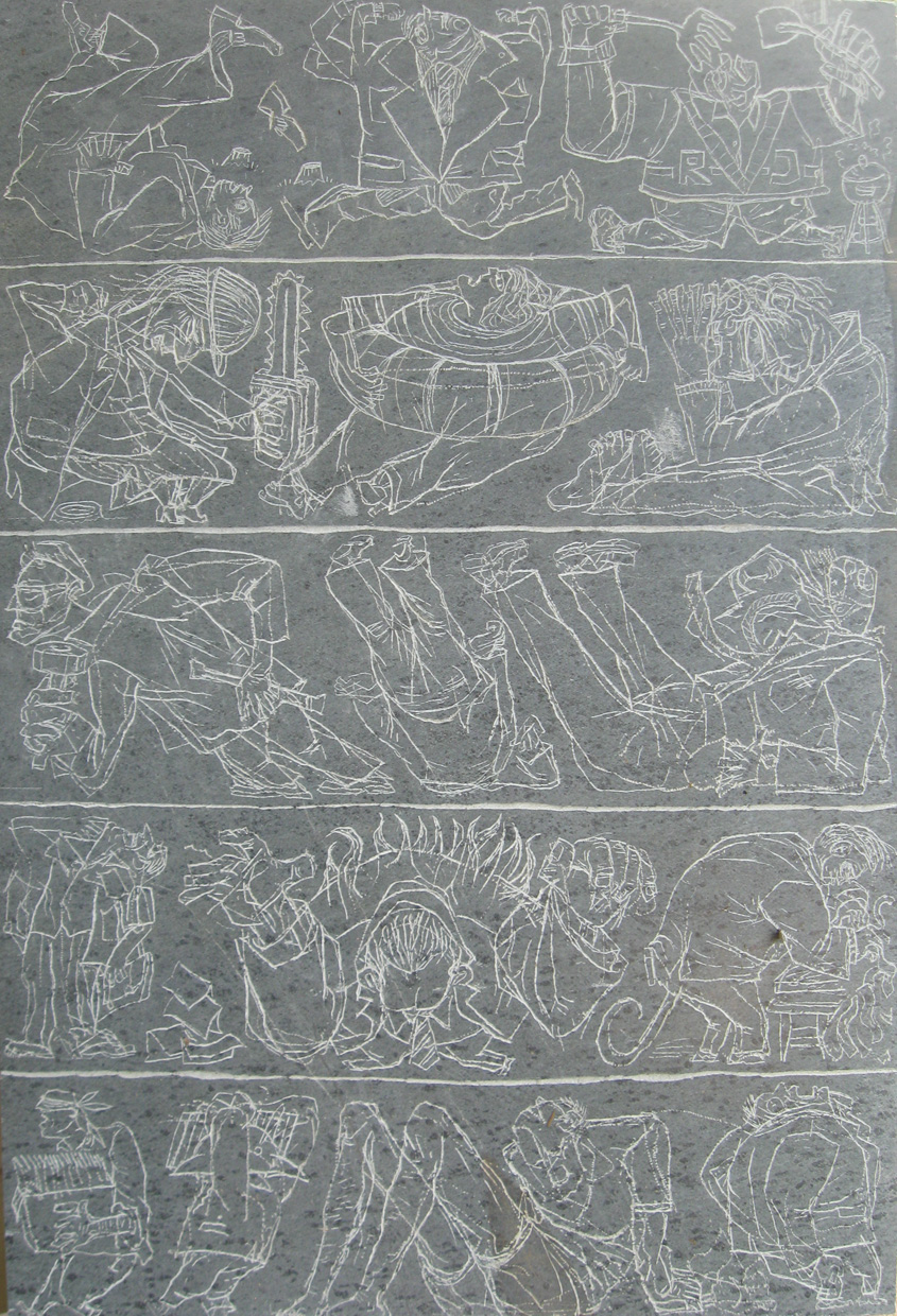 Russell Christian and The Bruxist Collective: Soapstone Drawing
