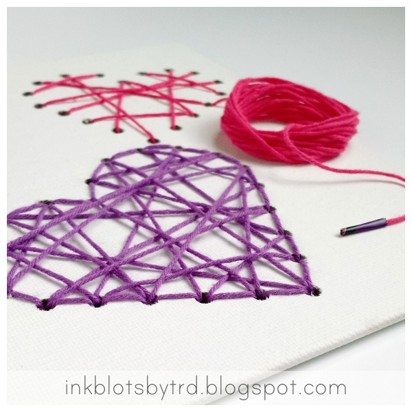 Ink Blots by TRD: Lazy Girl String Art {The Twinery}