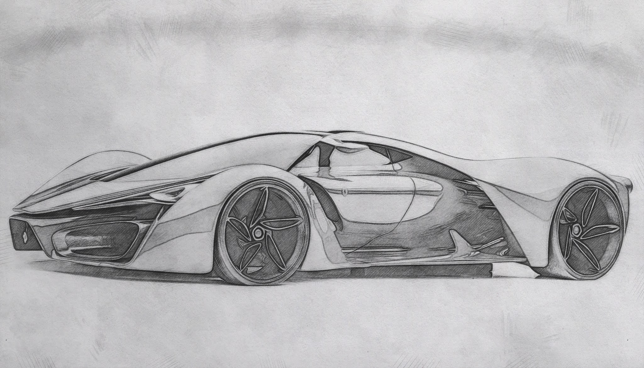 Ferrari F80 Concept Car Image Sketch - Car Drawing Blog