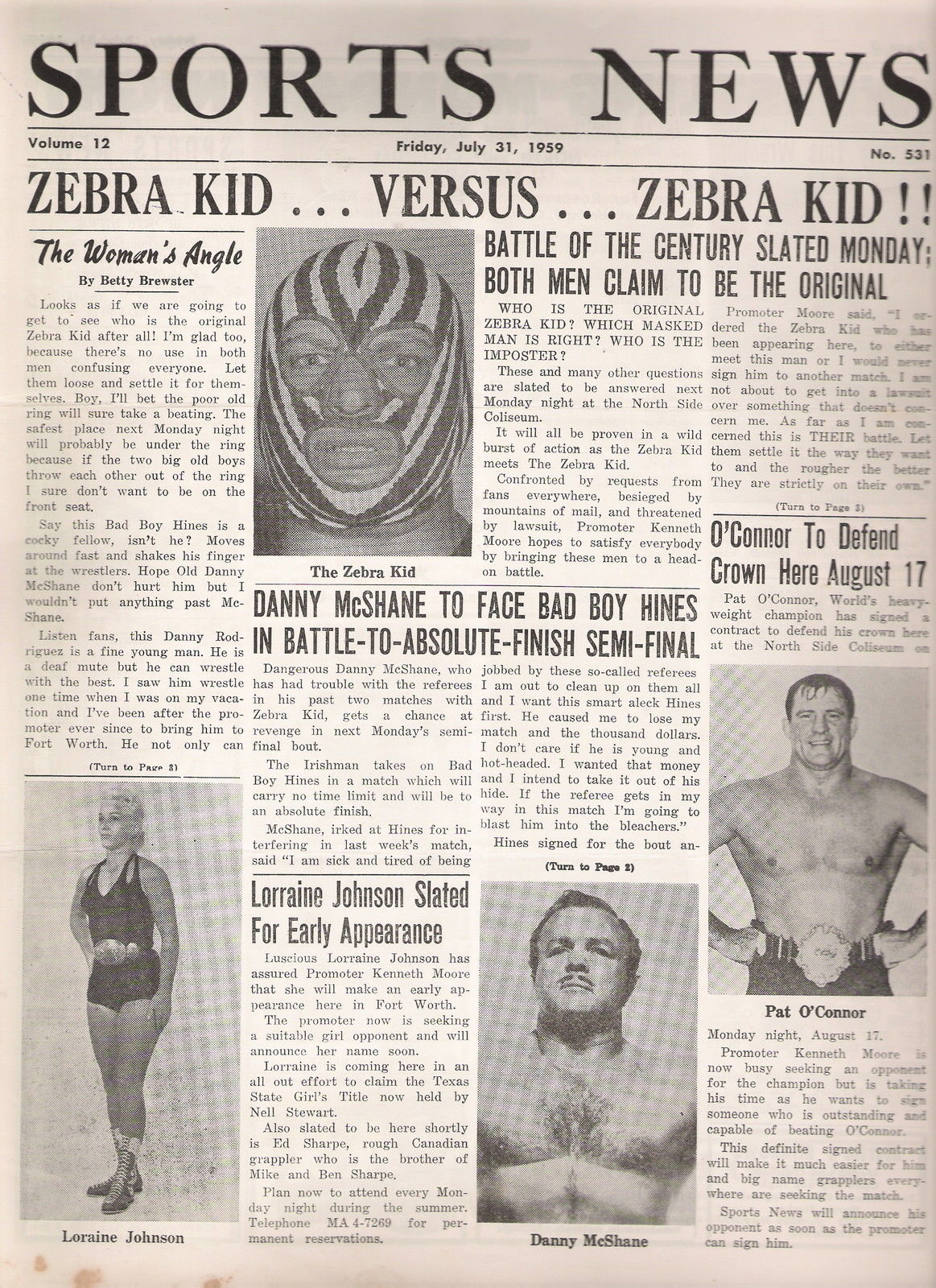 World Class Memories: RESULTS: 1959