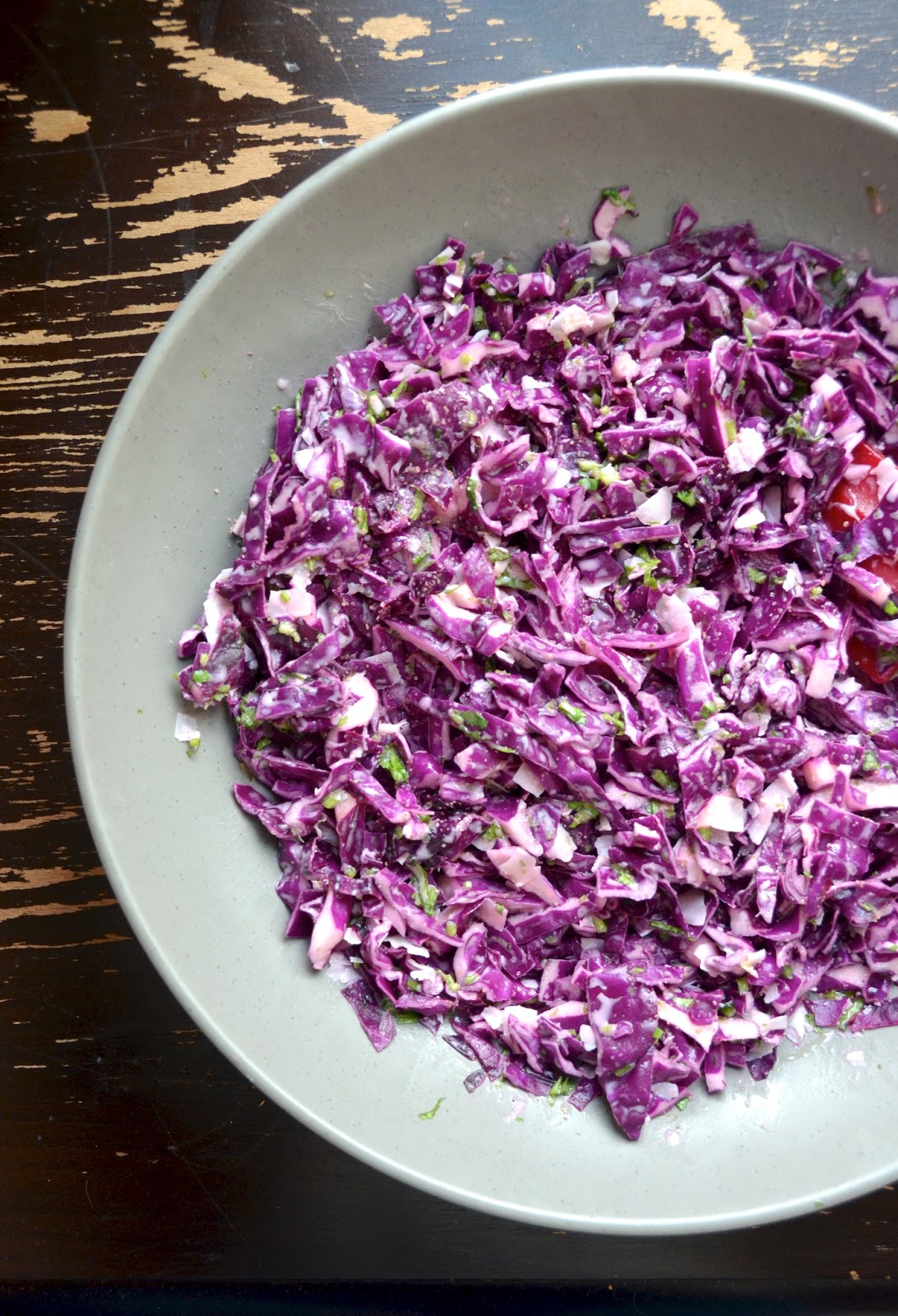 Coconut Lime Cabbage Slaw - Always Order Dessert