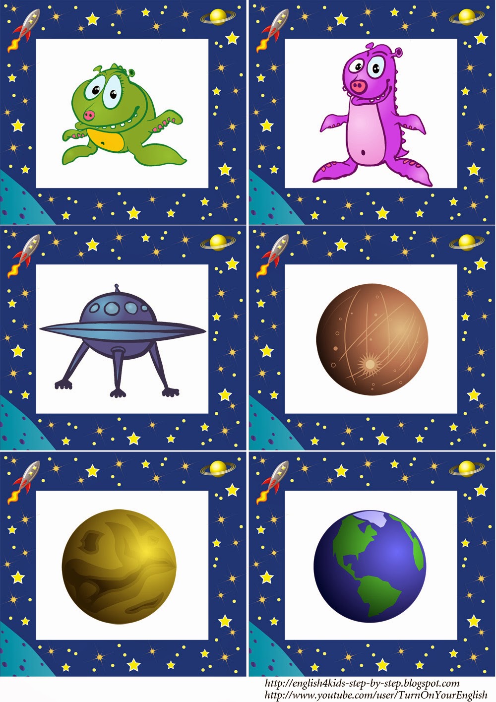 Two Aliens. Song for Children about Cute Aliens