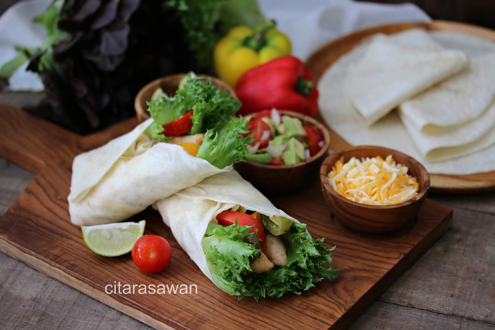 Tortillas Fajitas Ayam Mexico ~ Resepi Terbaik