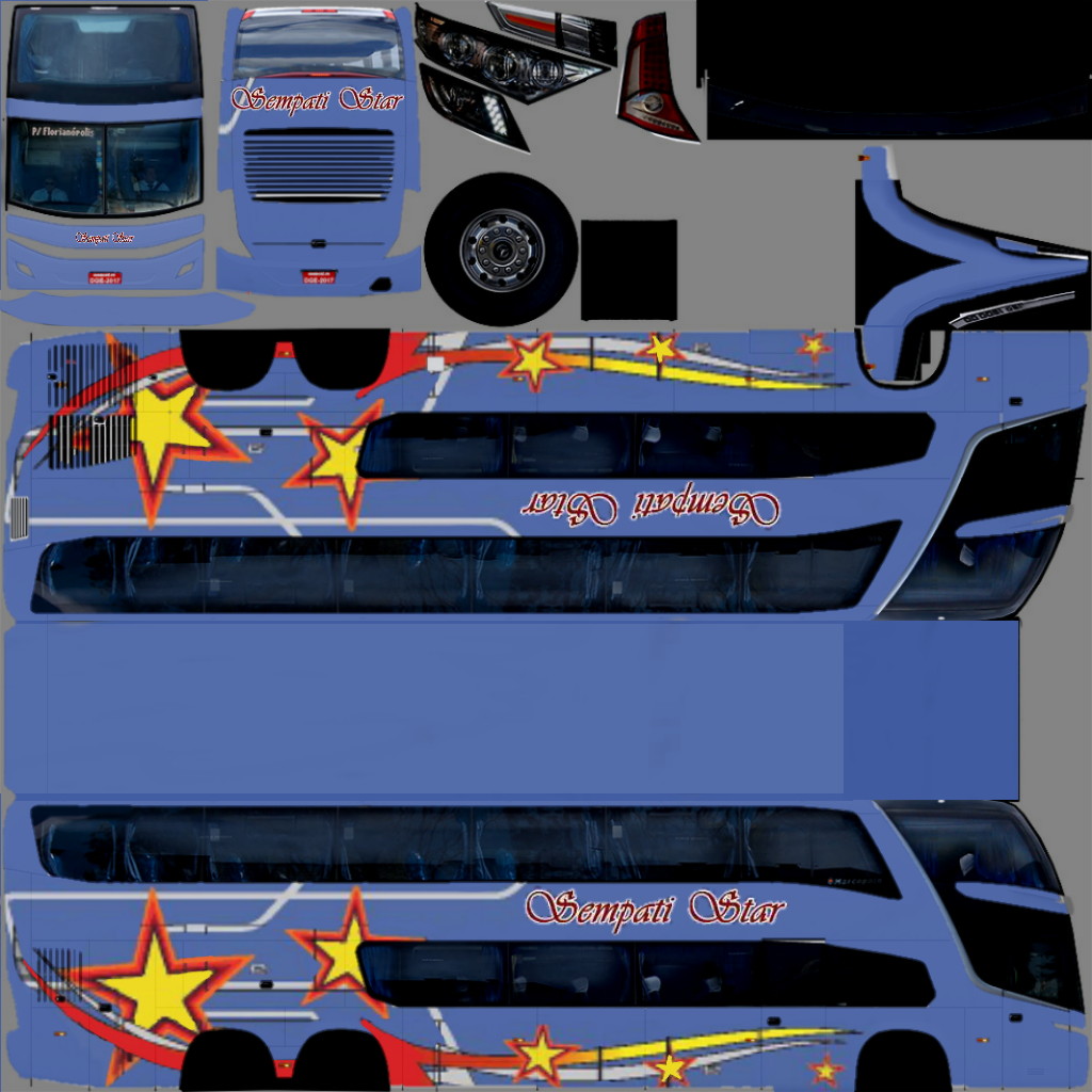 HEAVY BUS SIMULATOR: SKIN HEAVY BUS SIMULATOR LIVERY INDONESIA