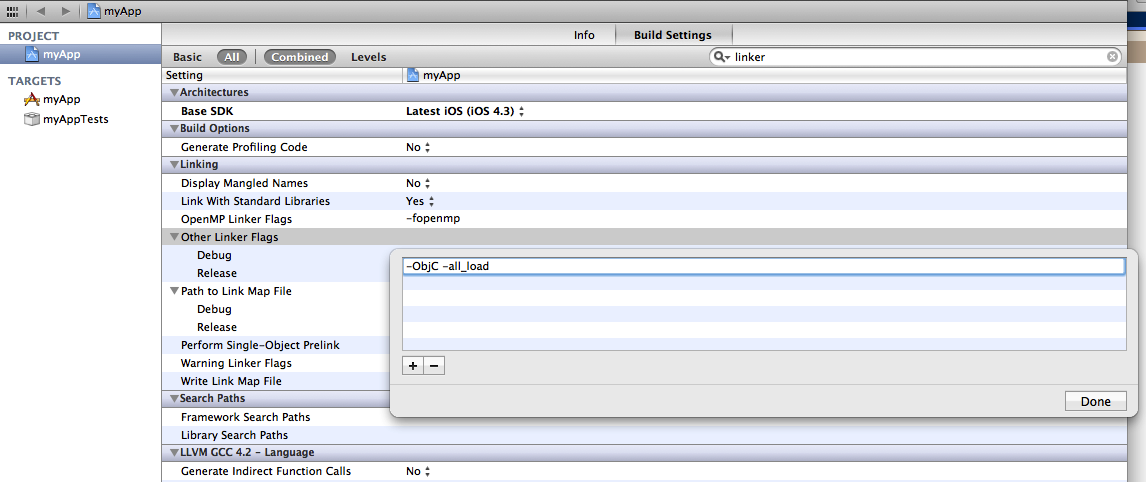 Recycled Parts: Setting up CorePlot in xcode 4