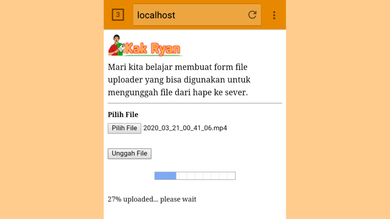Membuat form Upload file dengan progressbar, mengkolaborasikan PHP dan ...