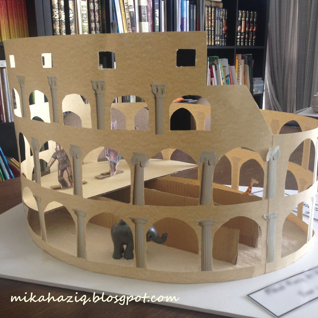 mikahaziq: Easy Colosseum Project For Kids
