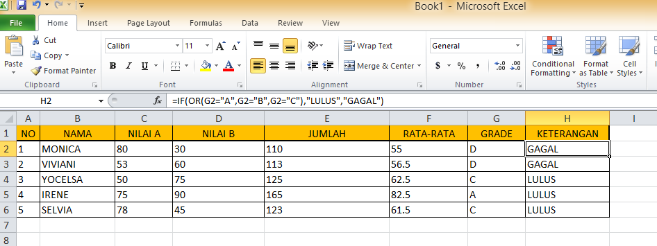 Fungsi Logika dan Operator Logika (step by step) Ms. Excel