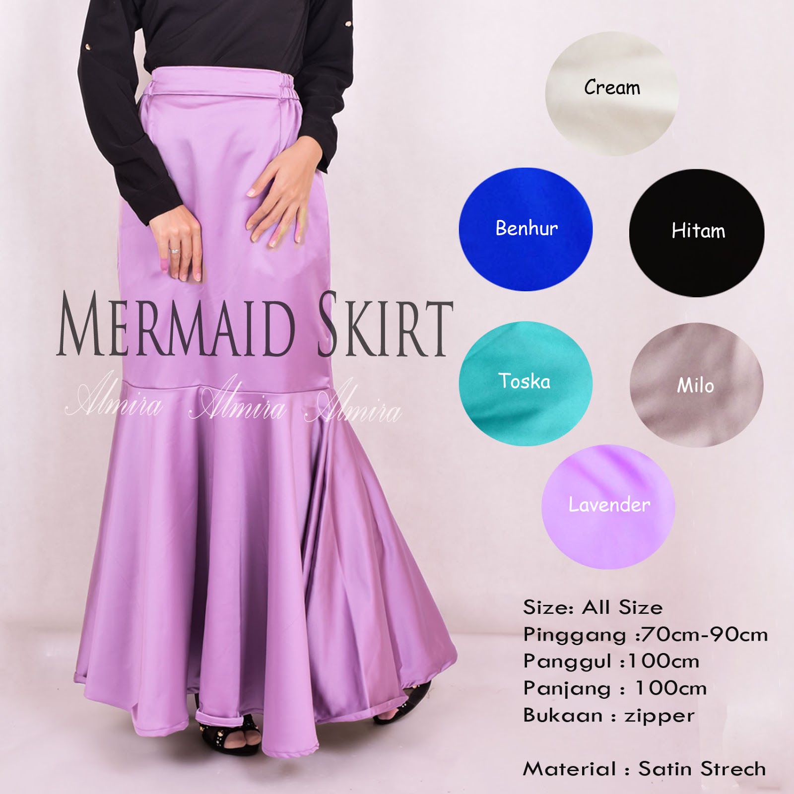 Rok Panjang Muslimah Mermaid Skirt 08137250700 - GRIYA RADITYA