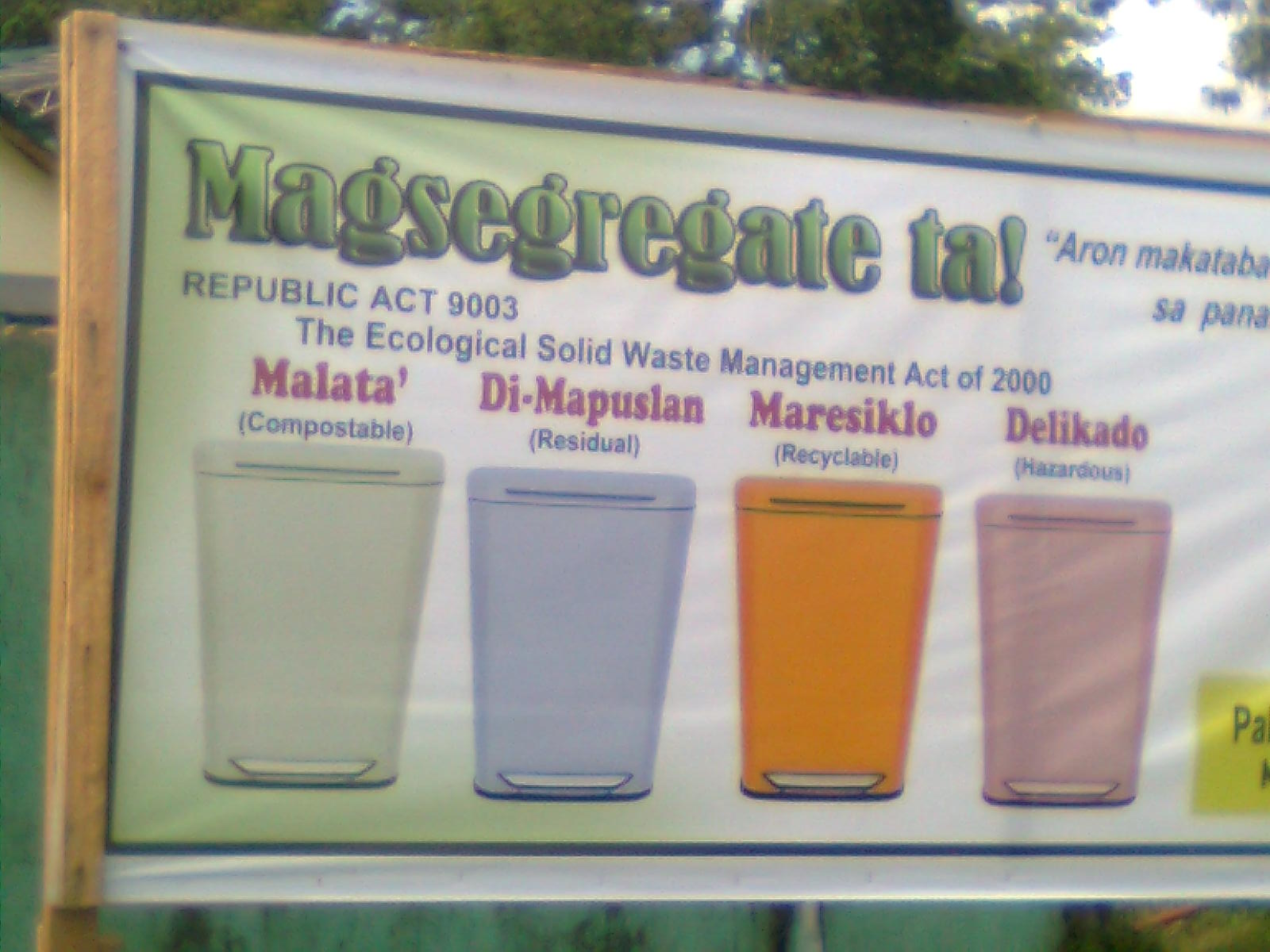 MONKAYO NHS PROJECT RAIN GAUGE: MONKAYO LOCAL GOVERNMENT UNIT ...