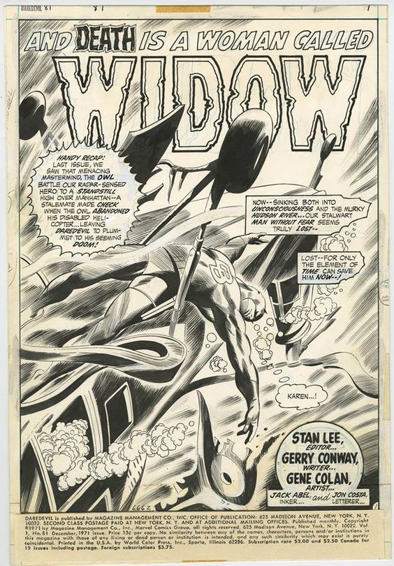 Diversions of the Groovy Kind: Black and White Wednesday: Gene Colan ...
