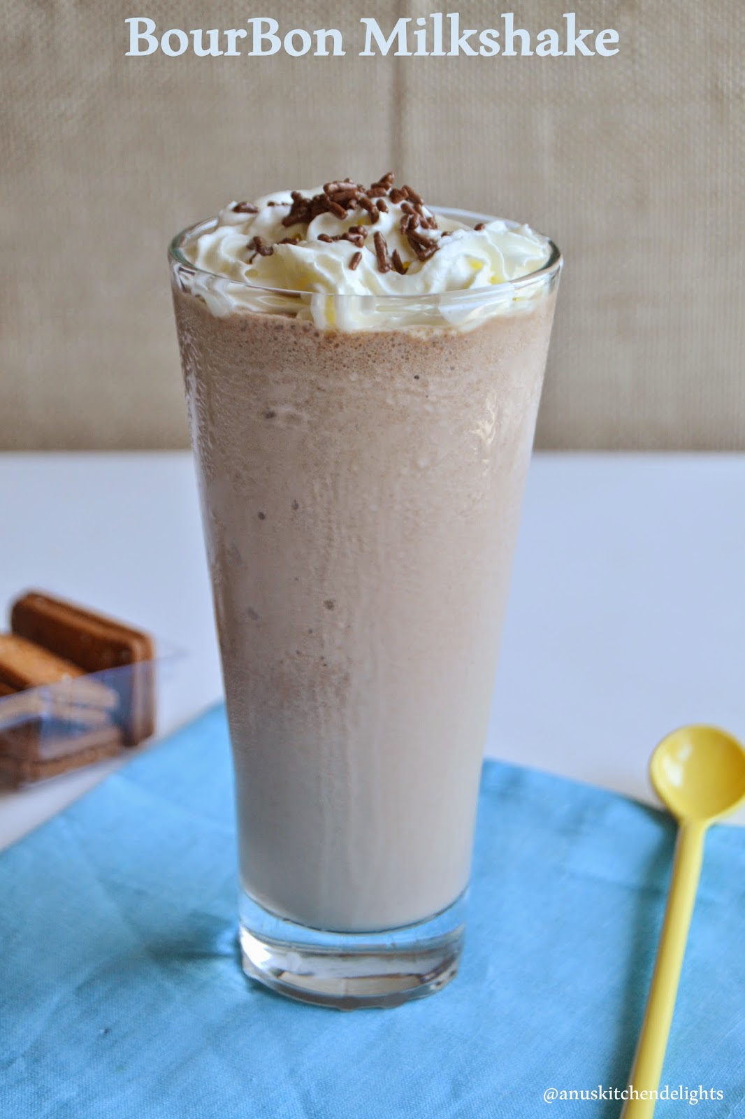 Anu's Kitchendelights: BourBon Biscuit Milkshake Recipe
