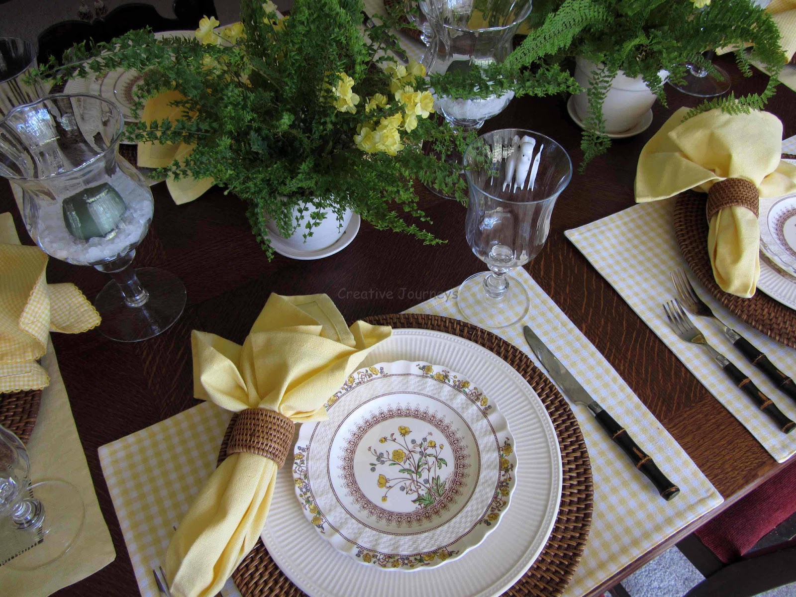 Creative Journeys: Buttercup, Buttercup Tablescape