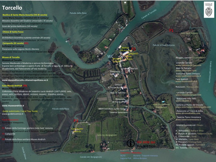 Torcello: Mappa di Torcello