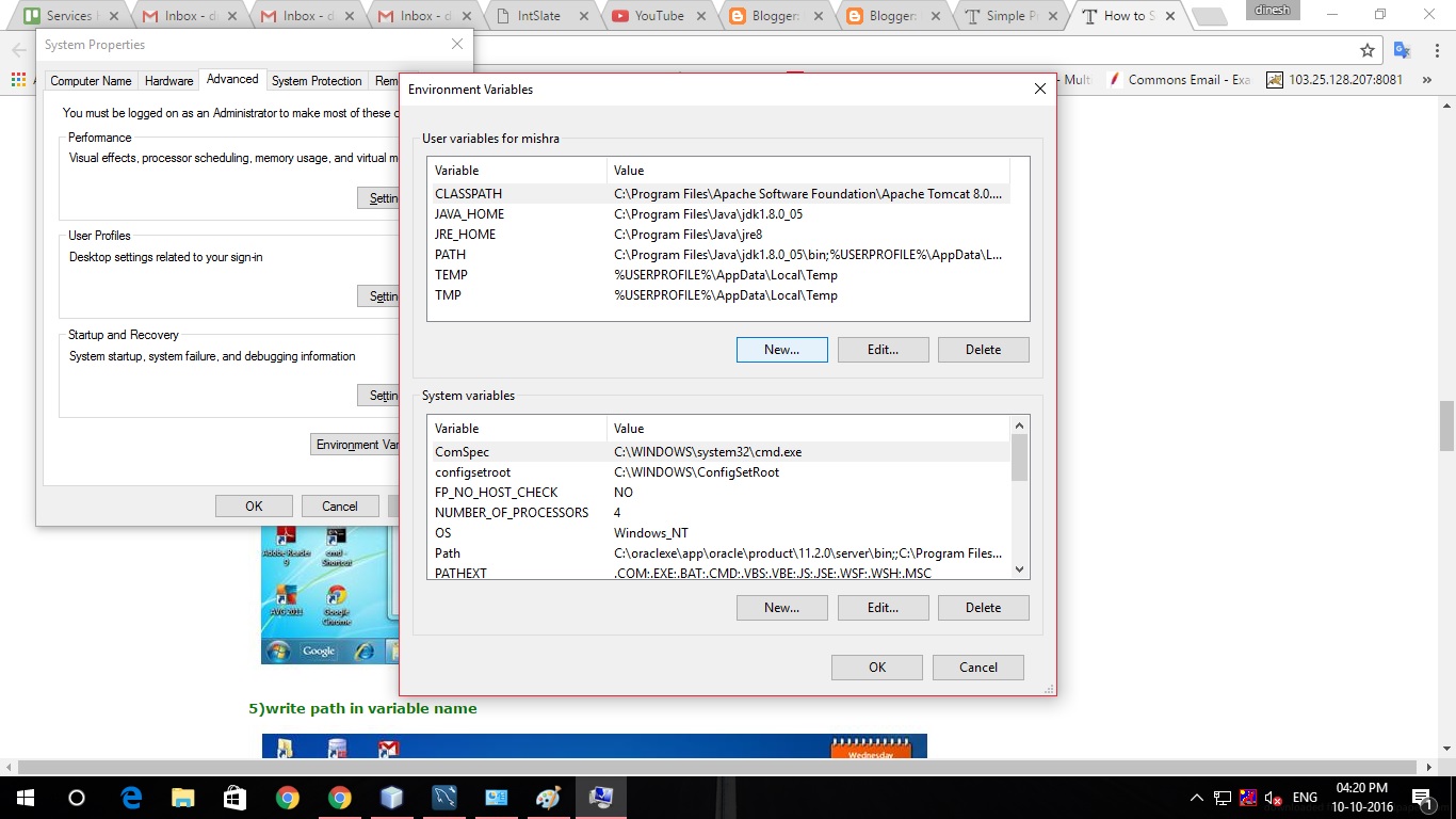 How to set Path of JDK in Windows