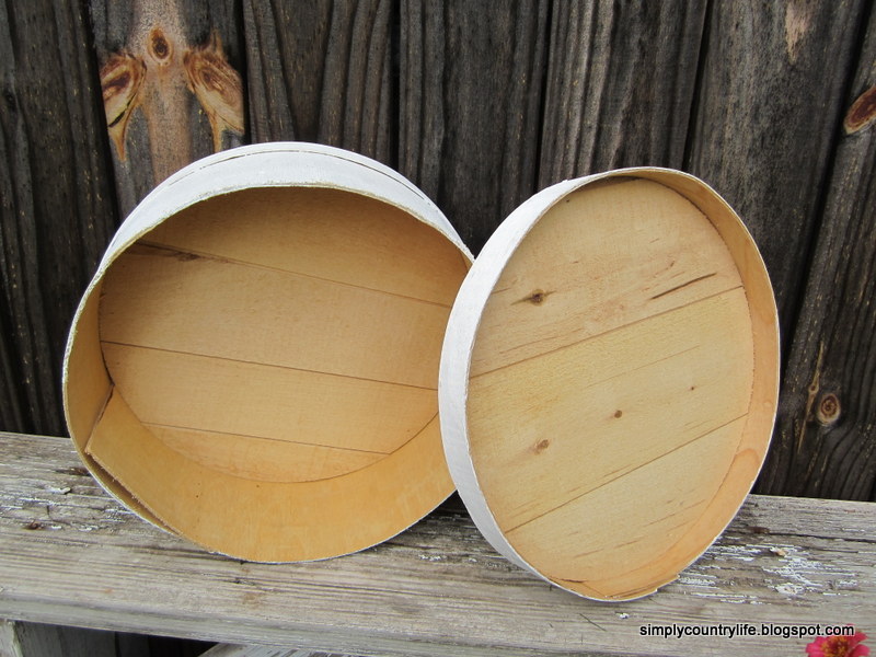 Simply Country Life: Cheese Box Turned Shabby Farmhouse Storage