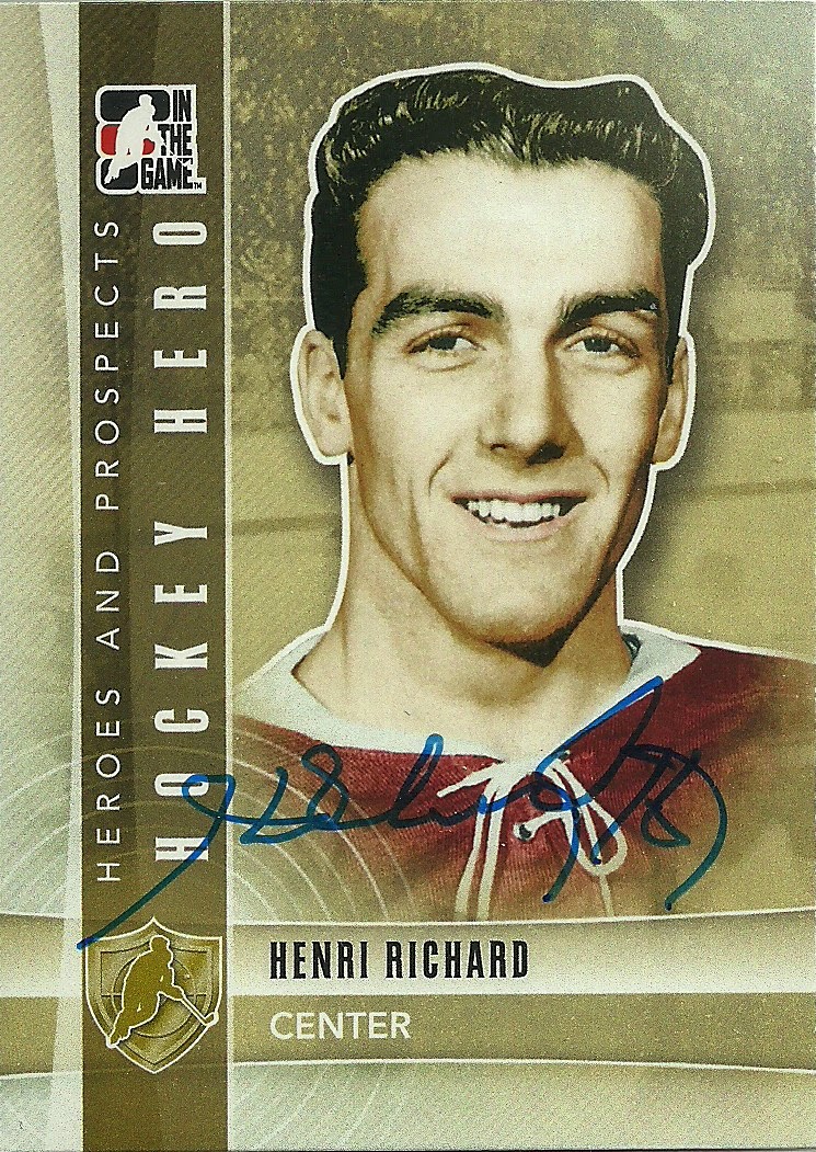 Hell's Valuable Collectibles: Henri Richard Autographed Card