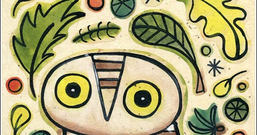 My Owl Barn: Kate Endle's New Ink Collage Series