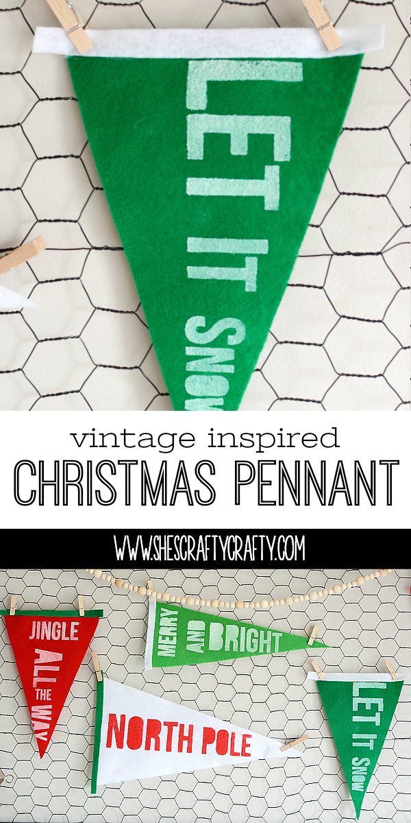 She's Crafty: Christmas pennants