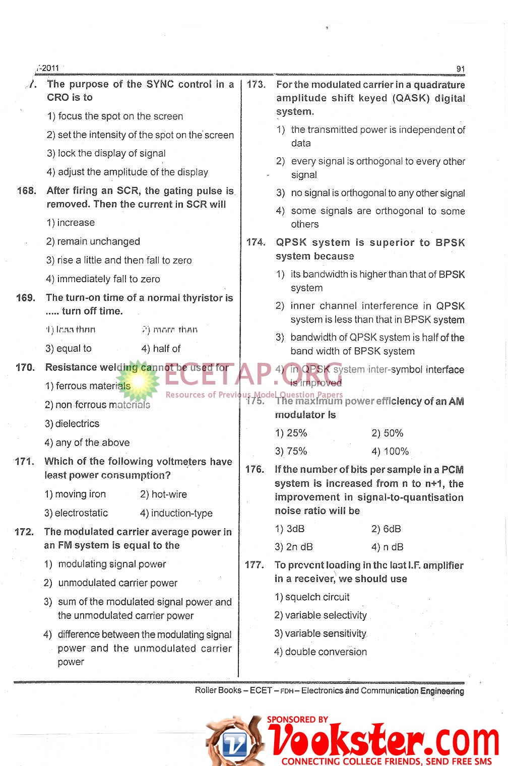 ECETAP - 2016, Previous, Model Papers, Question Papers EEE,ECE,SCE ...