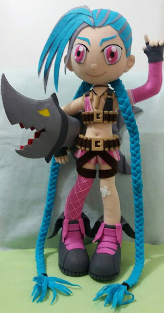 Jinx Felt doll - Ver e Fazer