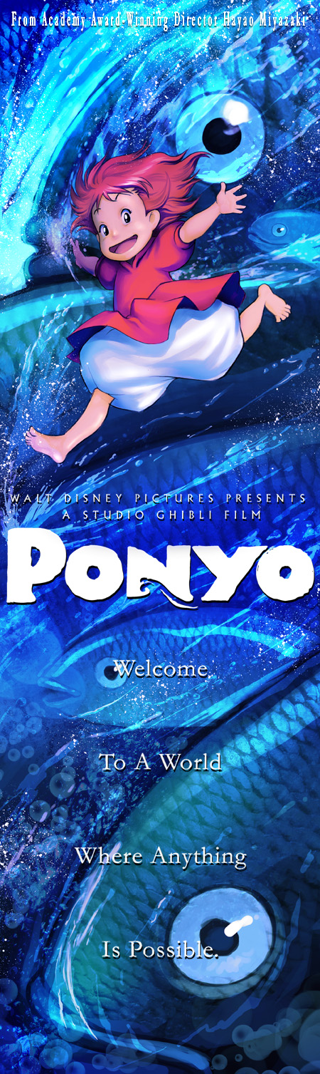 The Geeky Nerfherder: Movie Poster Art: Ponyo (2008)