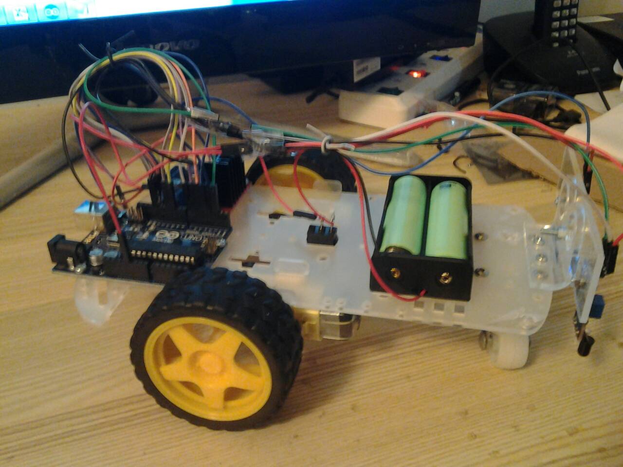 โปรเจค หุ่นยนต์เดินตามเส้น 2 เซ็นเซอร์ Arduino