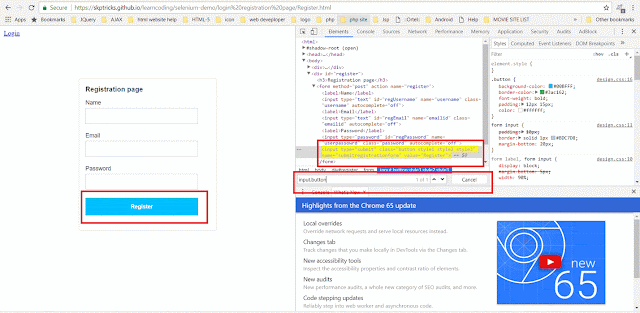 Css Selectors In Selenium Webdriver With Examples Skptricks