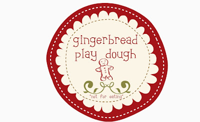 Mama Made It: {gingerbread play dough label}