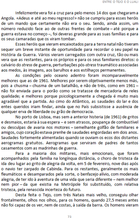 Entre o Tejo e o Luali: Do Luali ao Tejo (XVII/XVIII)