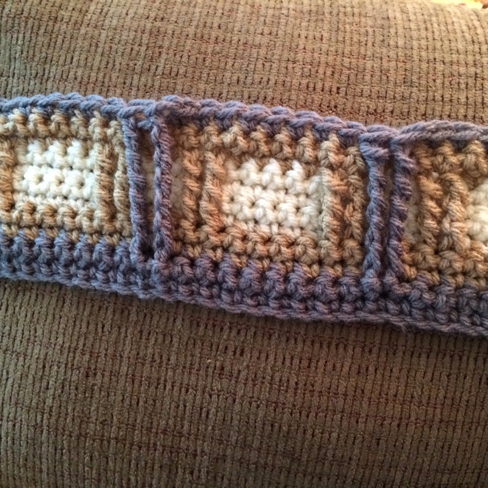 By Hook: Window Pane Afghan