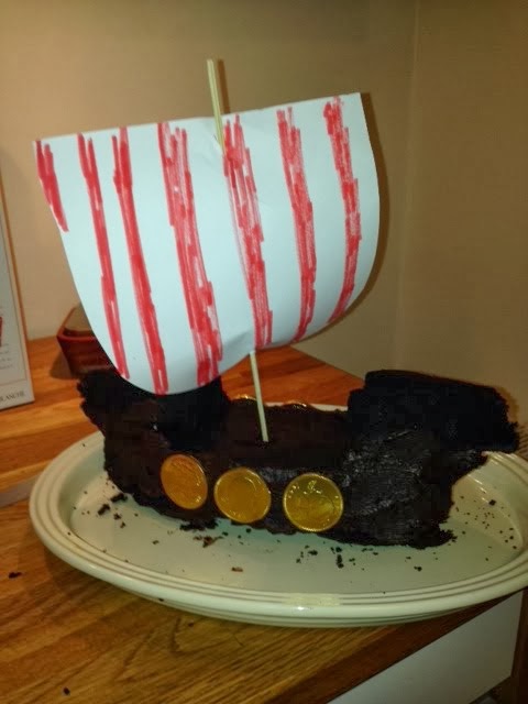 William's little world: Viking ship chocolate ship