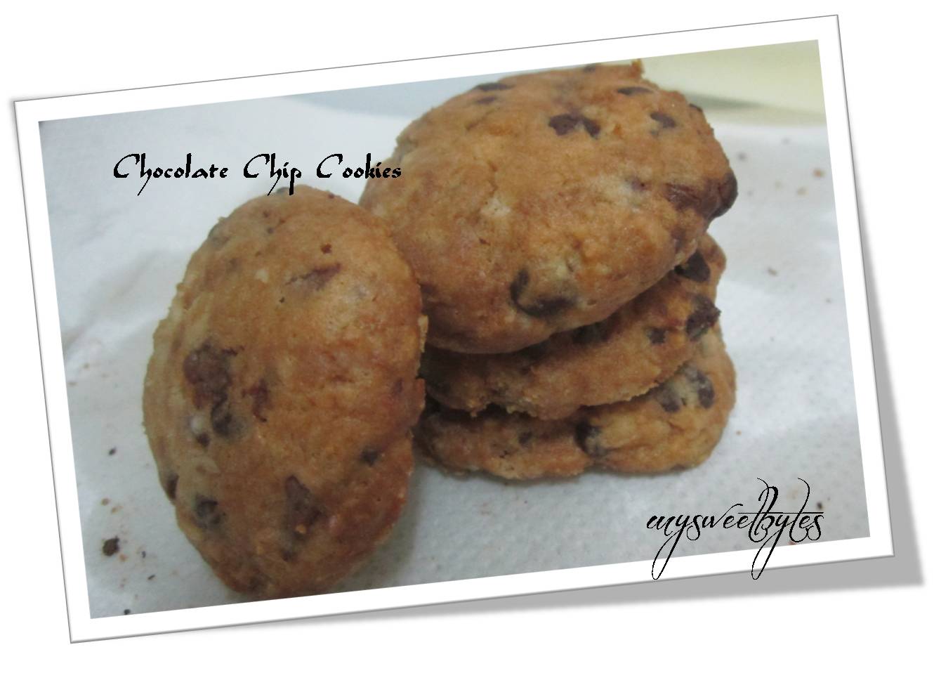 My Sweet Bytes@ Bites: Resepi Chocolate Chip Cookies