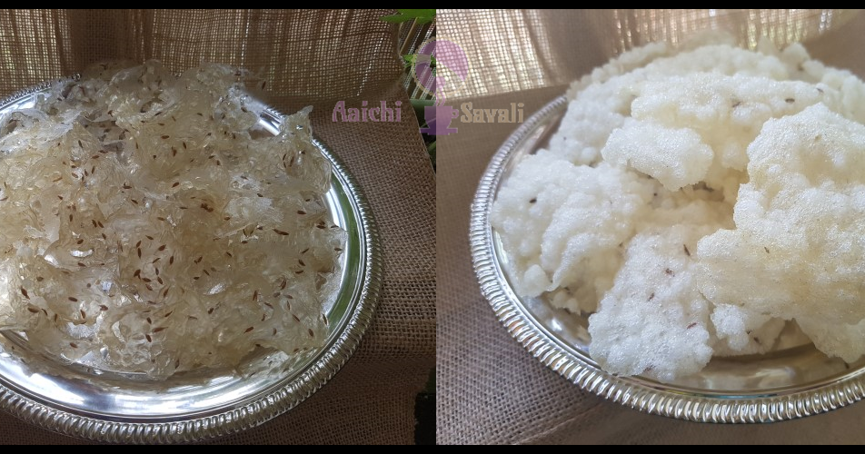 Instant Sabudana Papad | Upvasache Sabudana Papad - Aaichi Savali