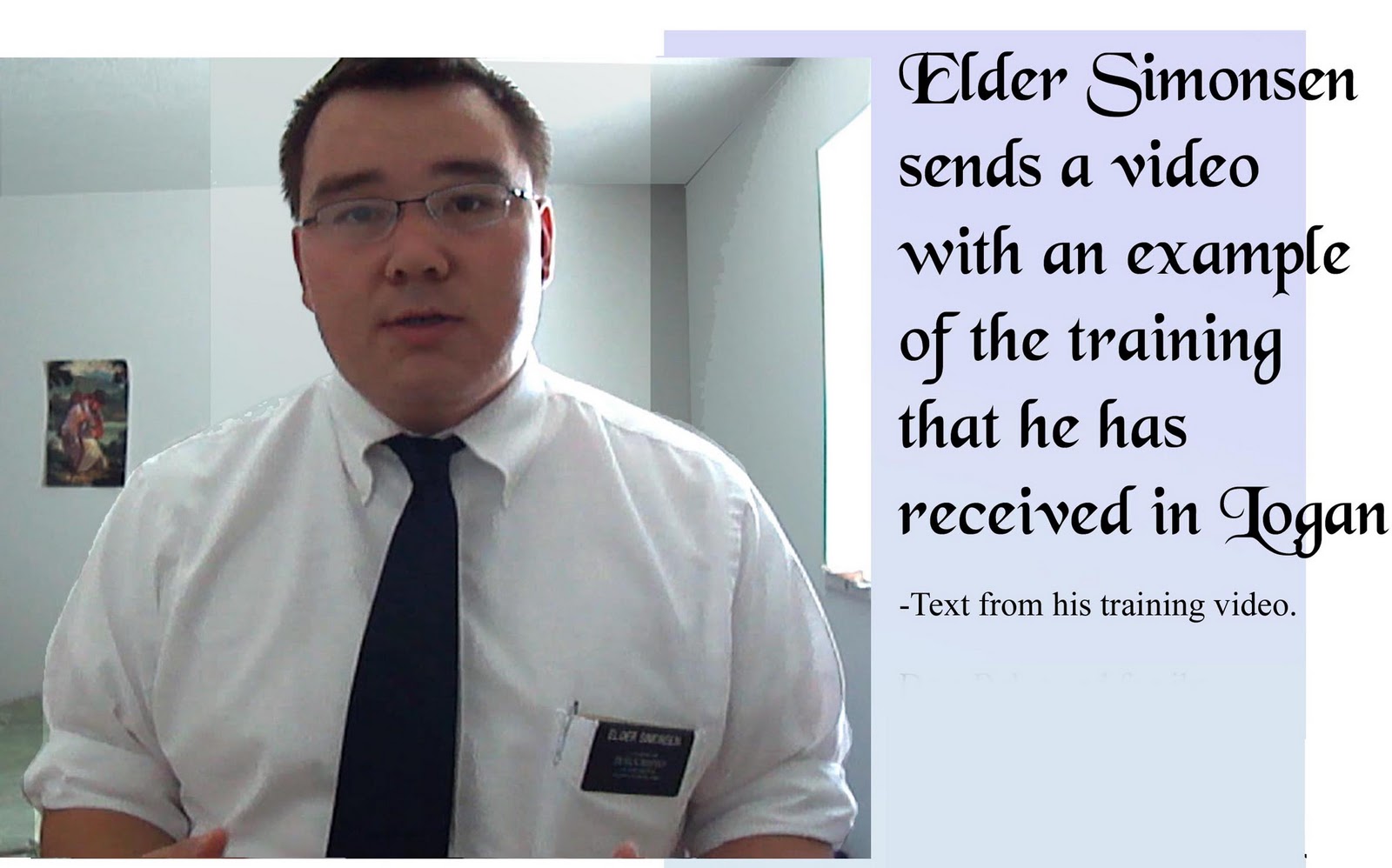 Elder JJ Simonsen: Elder Simonsen- Just completed his first year in the ...