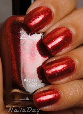 Nail a Day: Diwali mani with Zoya Sarah and China Glaze Passion