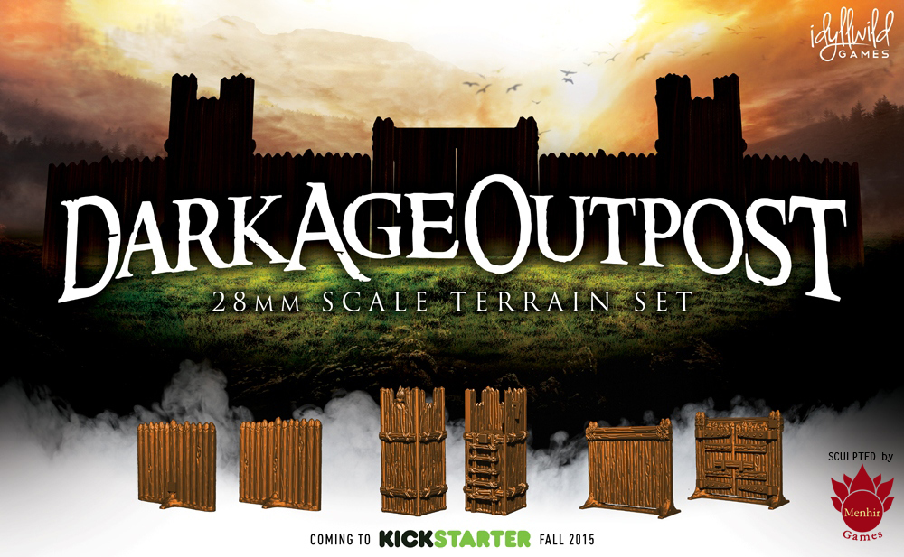 [KickStarter] Menhir Games: 28mm Dark Age Outpost PLASTIC set.