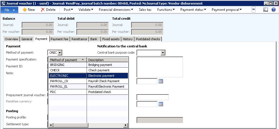 RediffAU: Electronic Payment files for Vendors