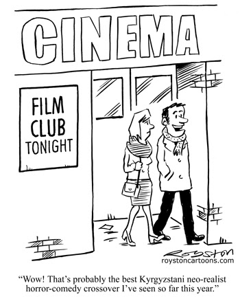 Royston Cartoons: Cinema cartoon: Film fun
