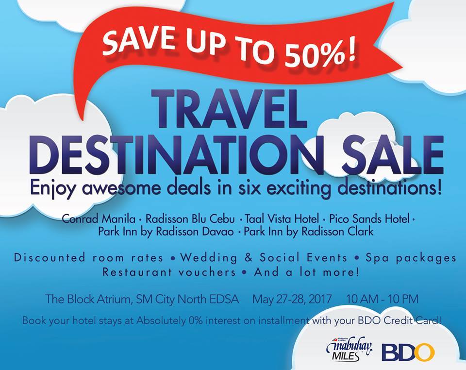 Manila Shopper: Travel Destination SALE at SM North: May 2017