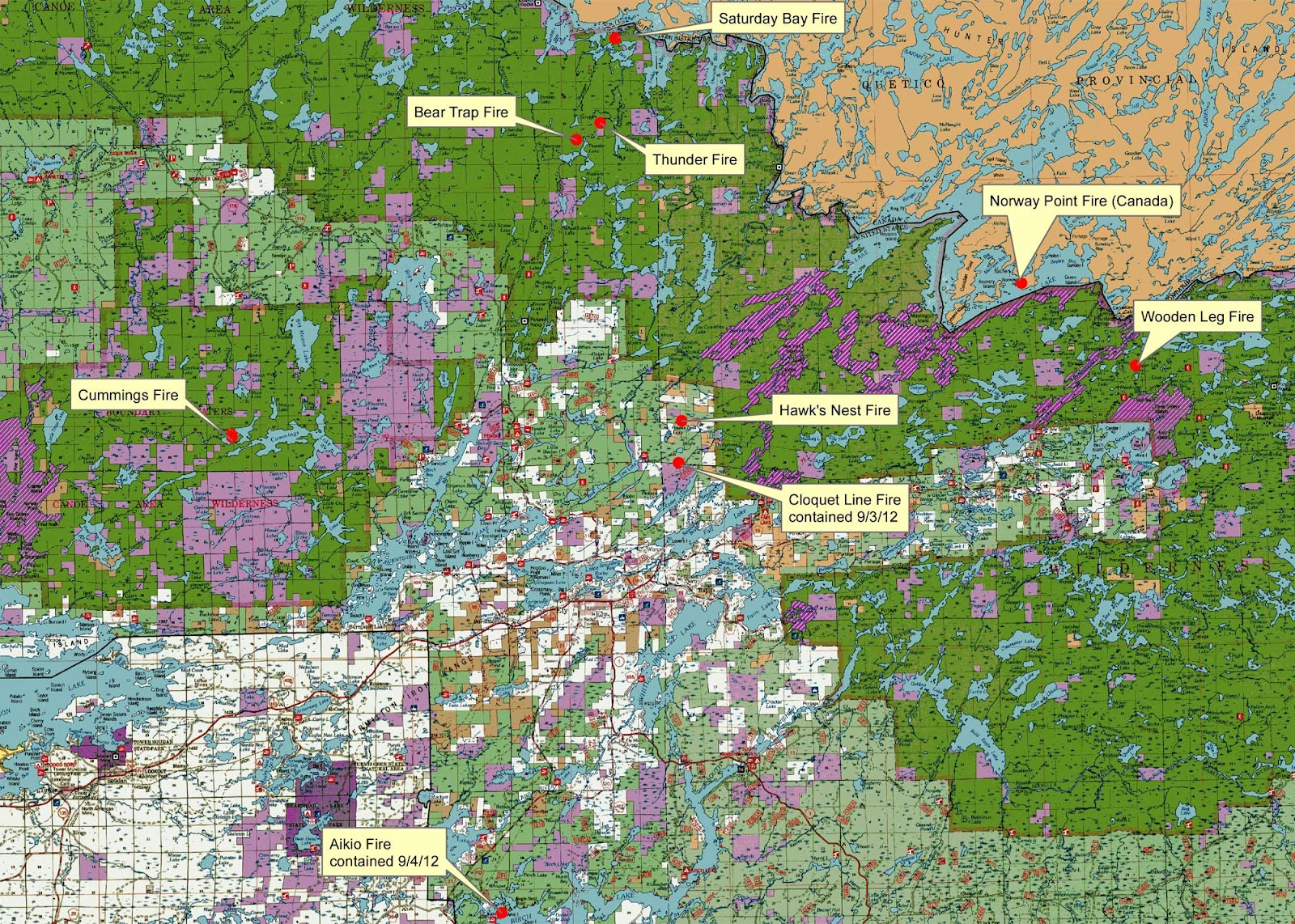 Piragis Northwoods Company Boundary Waters Blog: New Fires and Fire ...