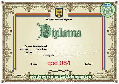 verde personalizat: Diplome România